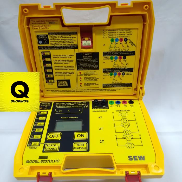 Jual SEW 6237DLRO/ 6237 DLRO Digital Low Resistance Ohm & Contact Meter - Jakarta Barat - Q ...
