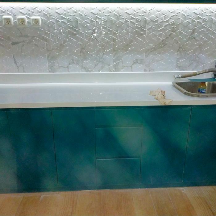 Jual Kitchen Set Hpl Dark Green ,pvc Board 2 Di Seller Owl Store ...