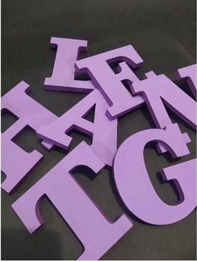 Jual Huruf Timbul, Letter Spon Eva, Warna/Custom, Eva Foam - Biru - Kab ...