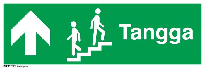 Jual Stiker Label K3 Safety Arah Tangga Atas Kiri - S - Kab. Bandung ...