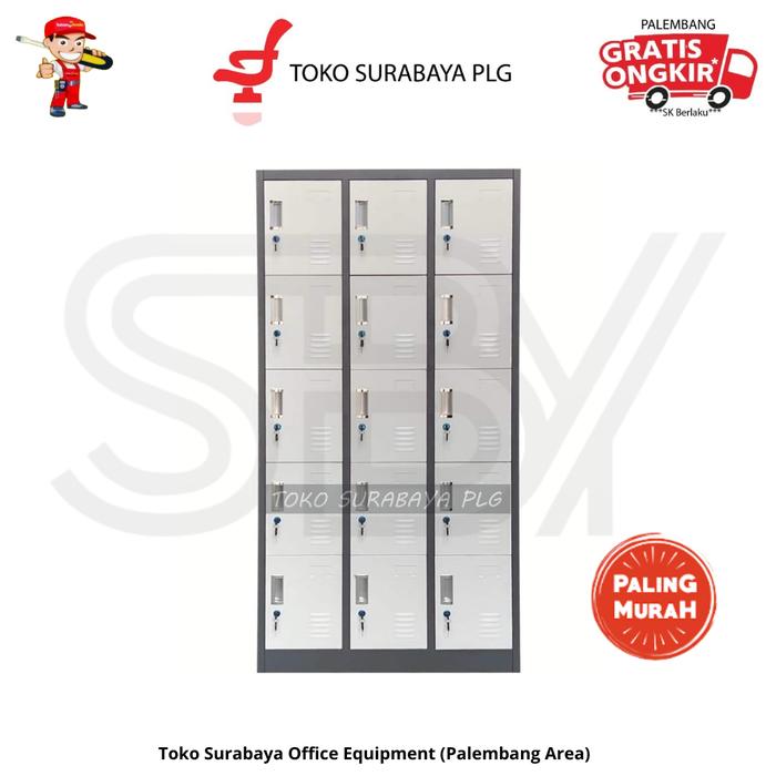 Jual Locker Besi Kantor Loker Pegawai Lemari Besi PM 15 Pintu Murah ...