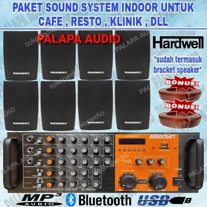Jual PAKET SOUND SYSTEM INDOOR HARDWELL UNTUK CAFE / RESTO PRO1 (8 ...