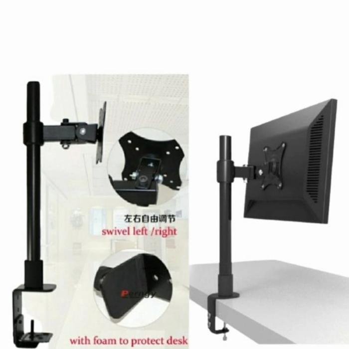 Jual Bracket monitor breket Jepit Braket Monitor Gastrud 14 _ 27"SINGLE ...