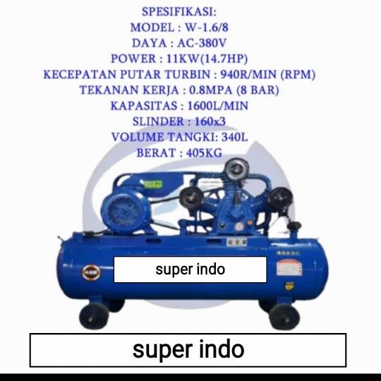 Jual KOMPRESOR LISTRIK ANGIN ,PISTON AIR COMPRESSOR/KOMPRESOR ANGIN W-1 ...