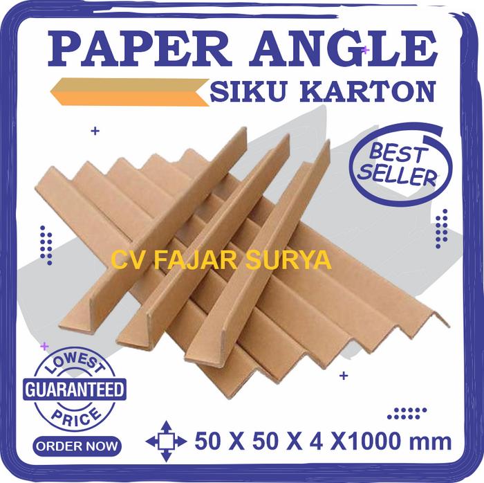 Jual Siku Karton, Paper Angle, Siku Kertas, 50 x 50 x 4 x 1000 mm ; 350 ...