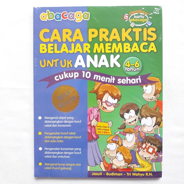 Jual Buku Abacaga Cara Praktis Belajar Membaca Untuk Anak 4 Sampai 6 ...