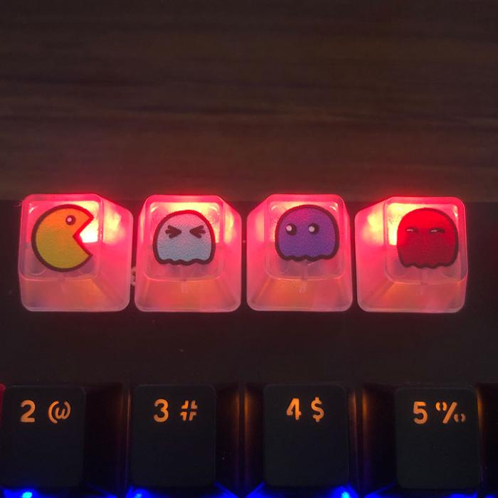Jual Pacman Transparent ABS Keycaps Set 4 Pcs OEM Profile - Jakarta ...