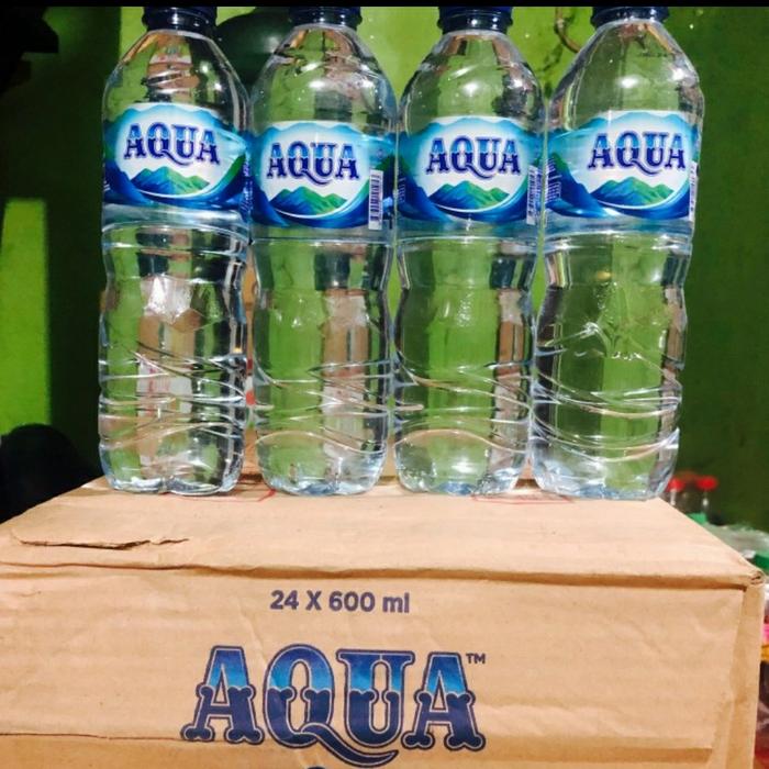 Jual botol kosong Aqua bekas 600ml tutup bersih kering sabun ikan ...