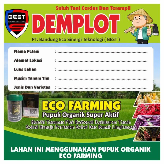 Jual Spanduk Demplot eco farming - Kab. Bandung - SINERGY MERCHANDISE ...