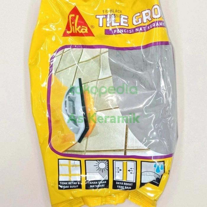 Jual Tepung dempul /sika tile grout /pengisi nat keramik warna hitam ...