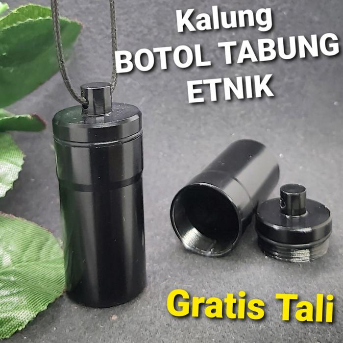 Jual LIONTIN Kalung Botol Parfum Tabung Titanium BESAR Sembahyang ...