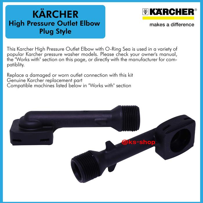Jual Karcher High Pressure Outlet Elbow | Connection Delivery Side ...