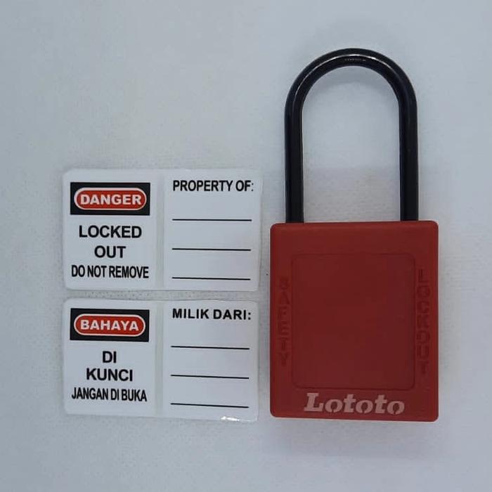 Jual Gembok Safety Loto Padlock Safety Lockout Tagout, LOTOTO LS32 ...