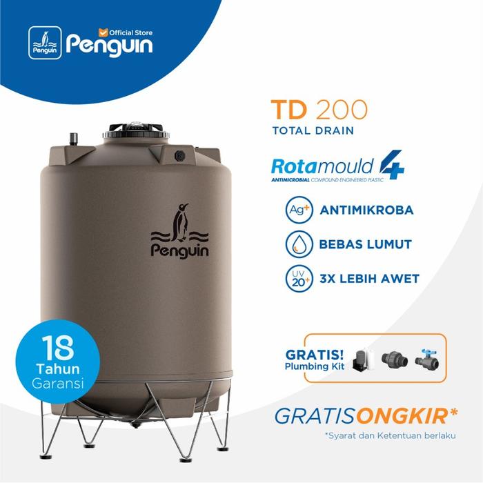 Jual Tangki Air Penguin TD 200 Toren 2.000 Liter - Jakarta Barat ...