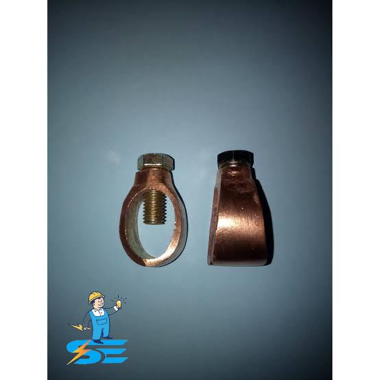 Jual Klem cincin tembaga 5/8 inch / Grounding clamp / penjepit rod 5/8 ...
