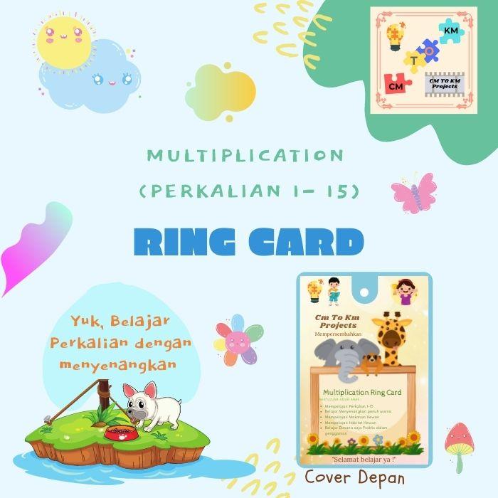 Jual Flashcard Edukasi Anak Multiplication Ring Card- Kartu Perkalian 1 ...