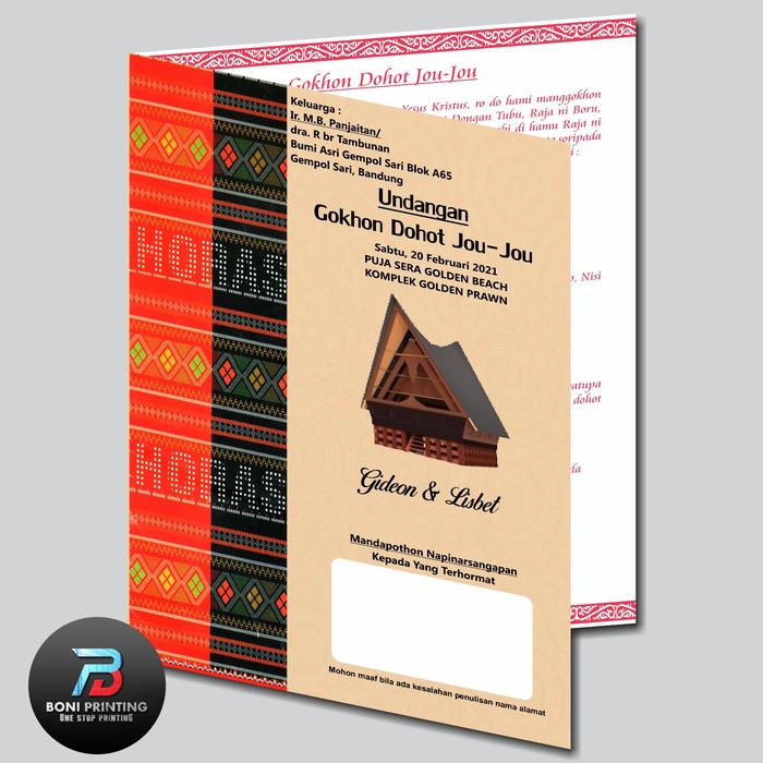 Jual Undangan Batak Timbal Balik Ukuran F4 - Kota Batam - Percetakan ...