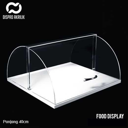 Promo display kue akrilik / display food acrylic / tempat makanan ...