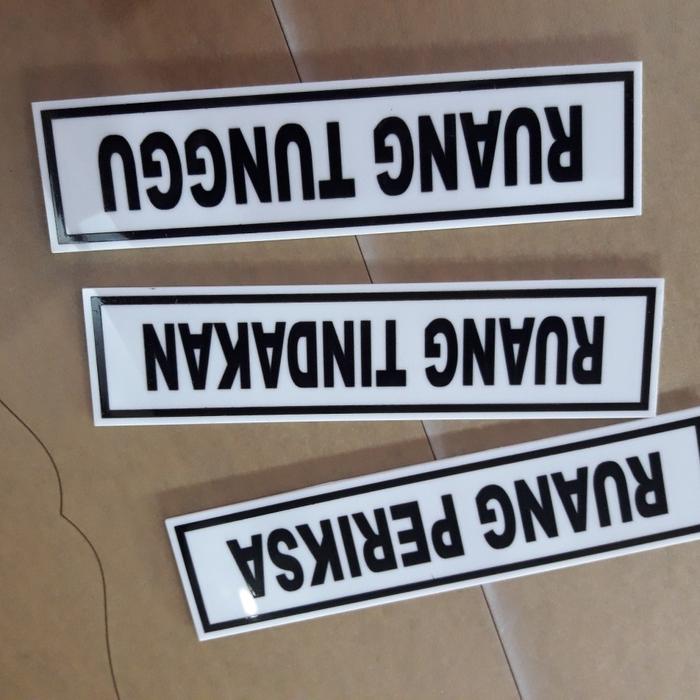 Jual akrilik papan nama ruangan ruang sign label acrylic - Kota ...