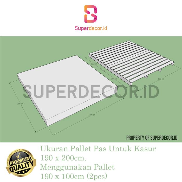 Jual Alas Tempat Tidur Pallet Minimalis (L) / Dipan Pallet / Tempat ...