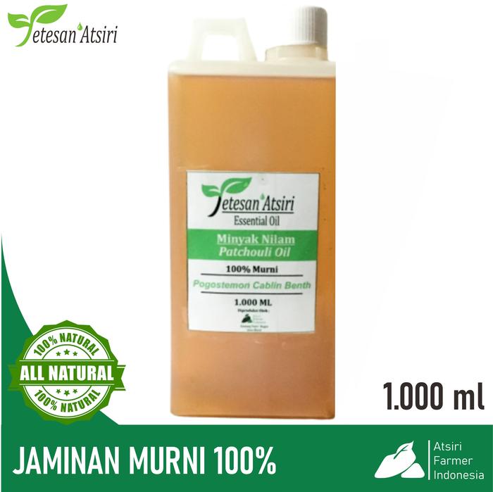 Jual 1 liter minyak atsiri nilam minyak nilam murni patchouli oil 100% ...