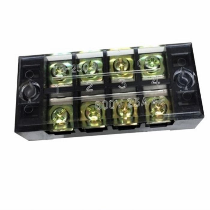 Jual Terminal Block Kaca 4 Pole 15A Series Terminal Block TB-1504 ...