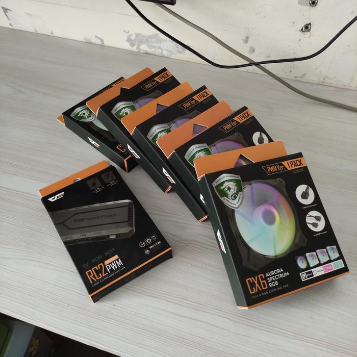 Jual DARKFLASH CX6 PWM RGB 5 FAN + RC2 PWM CONTROLLER - Kota Surakarta ...