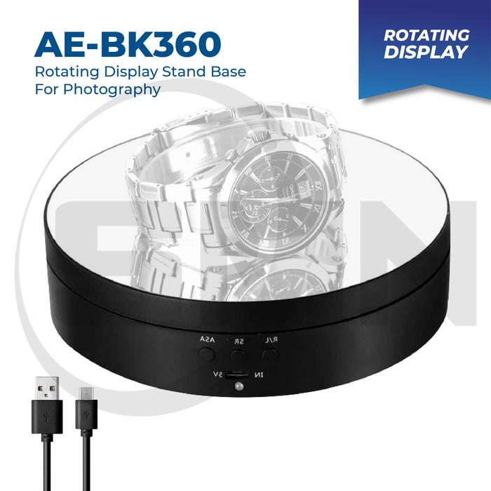 Jual Rotating display Fotografi display Putar Stand Base AE BK360 ...