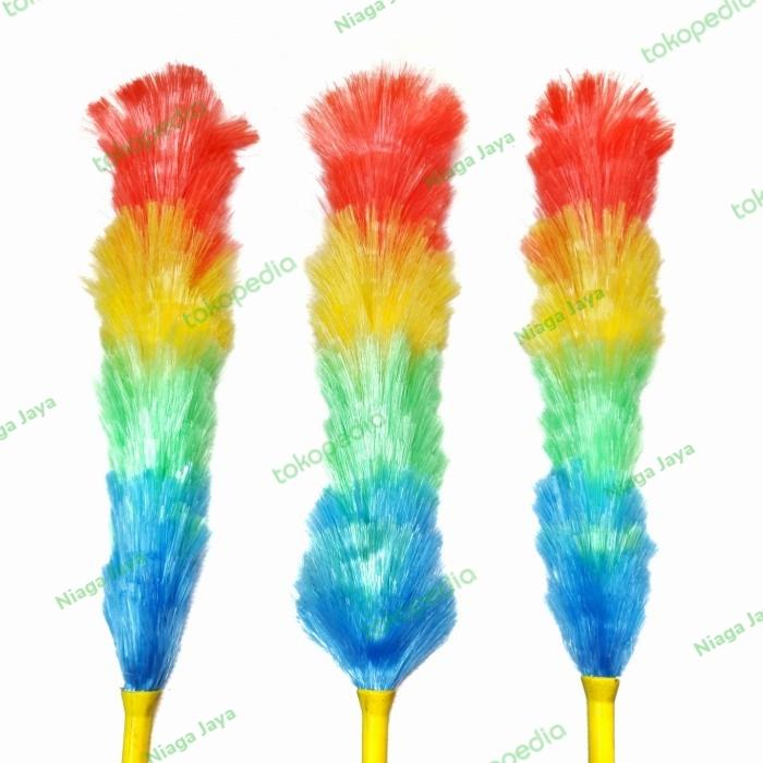 Jual Kemoceng Tali Rafia Duster Kemucing Sulak Rainbow Plastik ...