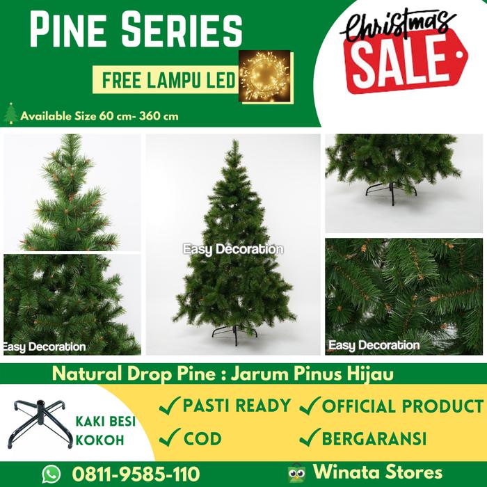 Jual Pohon Natal 4 Meter 4 M / 3.6 M / 360 Cm 12 Ft Jarum Pinus Hijau ...