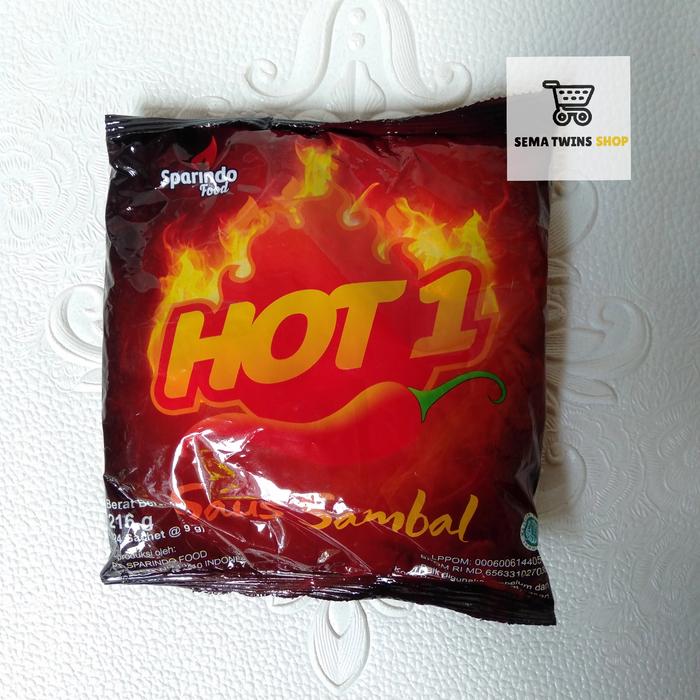 Jual HOT 1 Saus Sambal SACHET - Saos hot1 isi 25pcs - Kota Tangerang ...