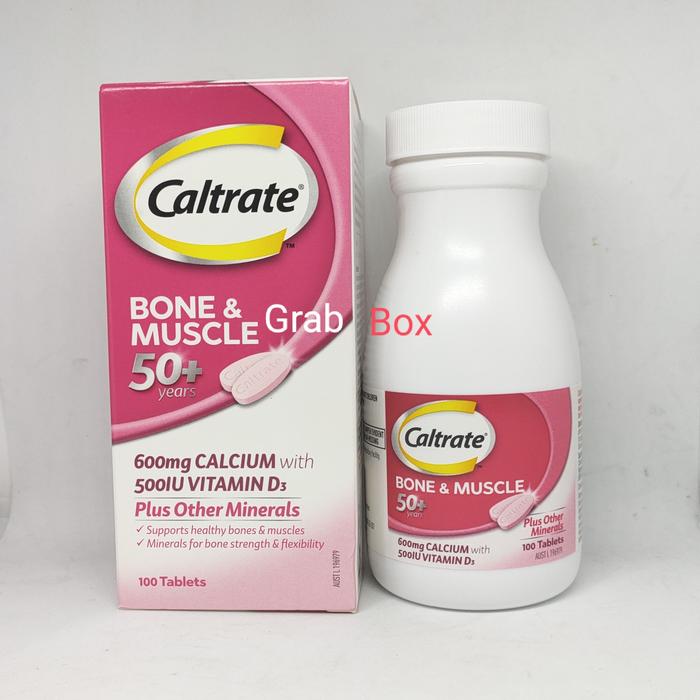 Jual Caltrate Bone Muscle 50 100 Tab Vitamin D3 500iu Calcium 600mg
