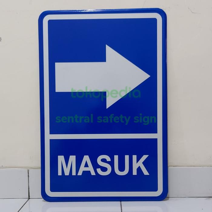 Jual Rambu Masuk Kanan - Jakarta Barat - sentral safety sign | Tokopedia