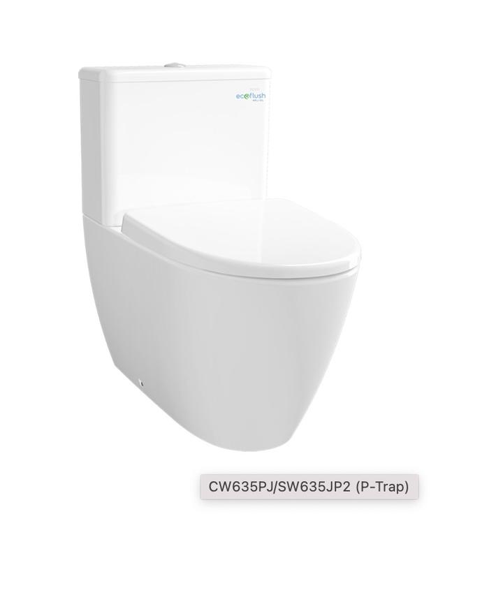 Jual CW635PJ/SW635JP2- P-TRAP W/F WHITE-TOTO COMPLETE SET PLUS TUTUP ...