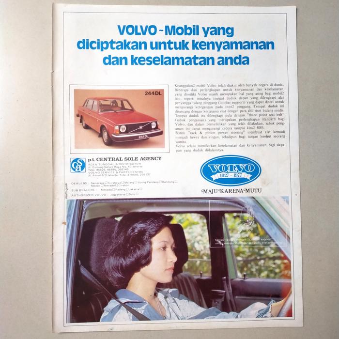 Jual Iklan jadul Mobil VOLVO 244DL - original dari majalah lawas 1976 ...