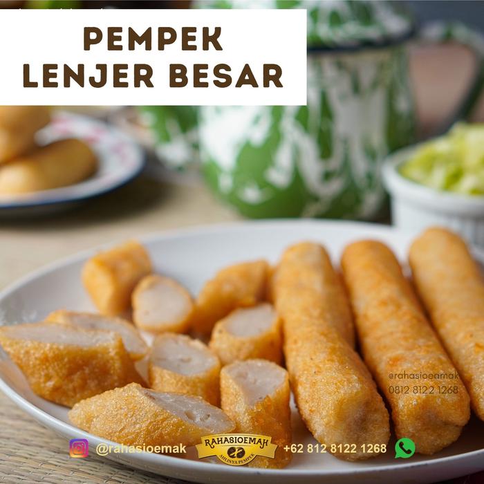 Jual Pempek Lenjer Besar Asli Ikan Tenggiri Rahasio Emak (Frozen ...