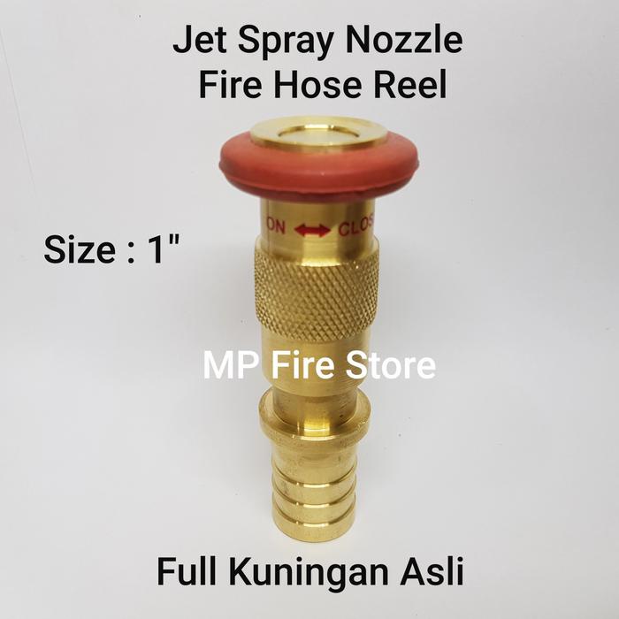 Jual FIRE JET SPRAY NOZZLE 1 in HOSE REEL VARIABLE PEMADAM KUNINGAN ...