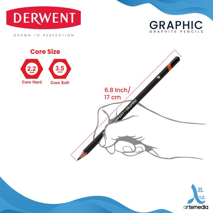 Jual Pensil Gambar Derwent Graphic Pencil 12 Metal Tin Drawing Sketching Di Seller Velvet Store ...