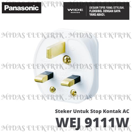 Jual Colokan Kaki 3 3P Steker Stop Kontak AC Panasonic WEJ 9111 Wide ...