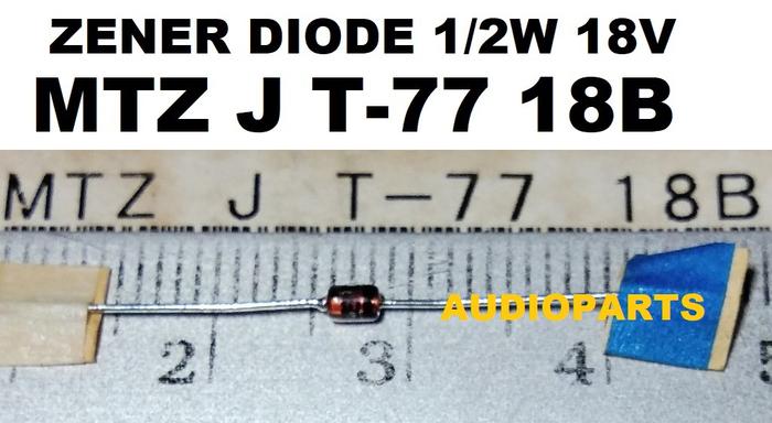 Jual Dioda Zener 1/2W 18V - MTZJ 18B-F 18V - Kota Bandung - Audio Parts ...