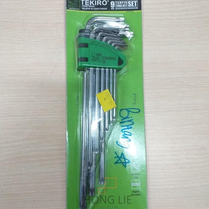 Jual TEKIRO HK-TA1206 Kunci L Set Bintang Panjang 9 Pcs Lubang Tamper Torx - Kota Bandung - Hong ...