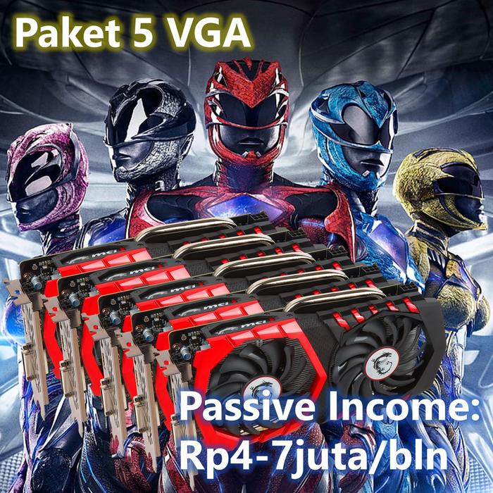 Jual Paket Mining Rig Murah 5 VGA 1660 Super Mesin Tambang Crypto ...