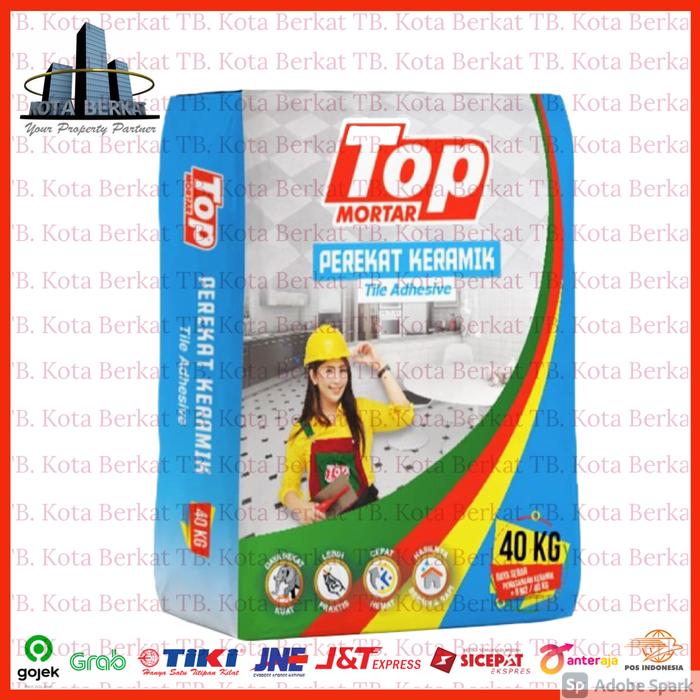 Jual PEREKAT KERAMIK TOP/ PEREKAT KERAMIK TILE ADHESIVE TOP MORTAR 40 ...