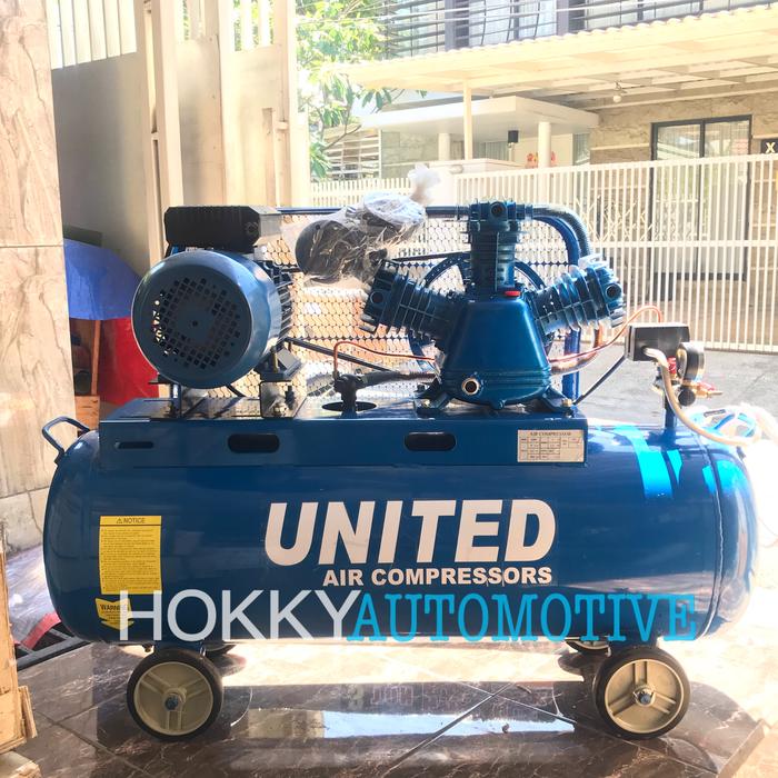 Jual UNITED air compressor / kompresor angin otomatis 3 hp 1 phase ...