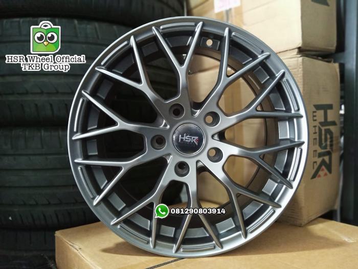 Jual Velg Mobil HSR Ring 16 Velg HSR Ravel 10217 R16 PCD 5X114.3 Grey ...