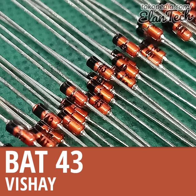 Jual BAT43 Dioda Vishay Small Signal Schottky Diode BAT 43 ElanTech ...