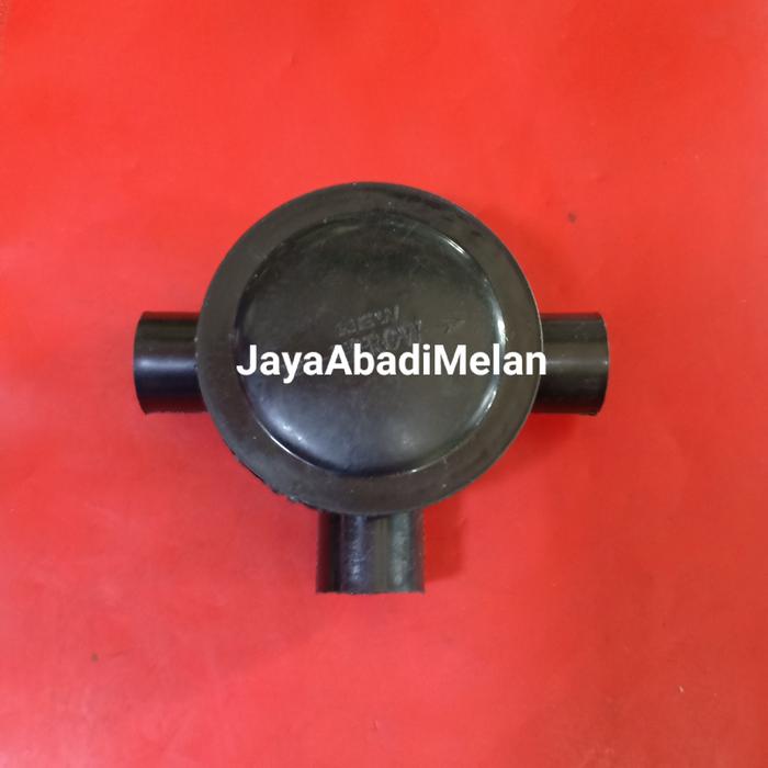 Jual T DUS PIPA LISTRIK CONDUIT TEE DOS ARROW 20 mm hitam cabang 3 ...