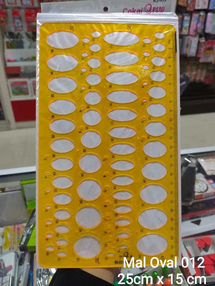 Jual penggaris mal oval cokai kj 012 besar - Kota Bandung - budhi ...