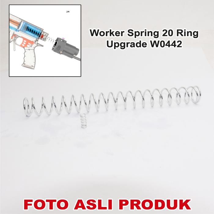 Jual Worker Mod 20N Spring Silver Metal for Nerf Retaliator/Prophecy-R ...