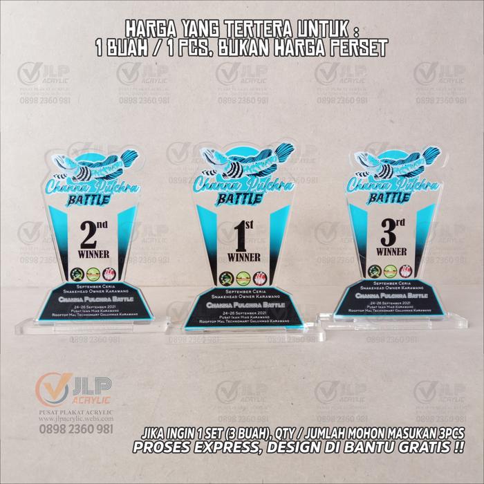 Jual Piala Channa, Trophy Channa, Piala Ikan Channa, Trophy Ikan Channa ...